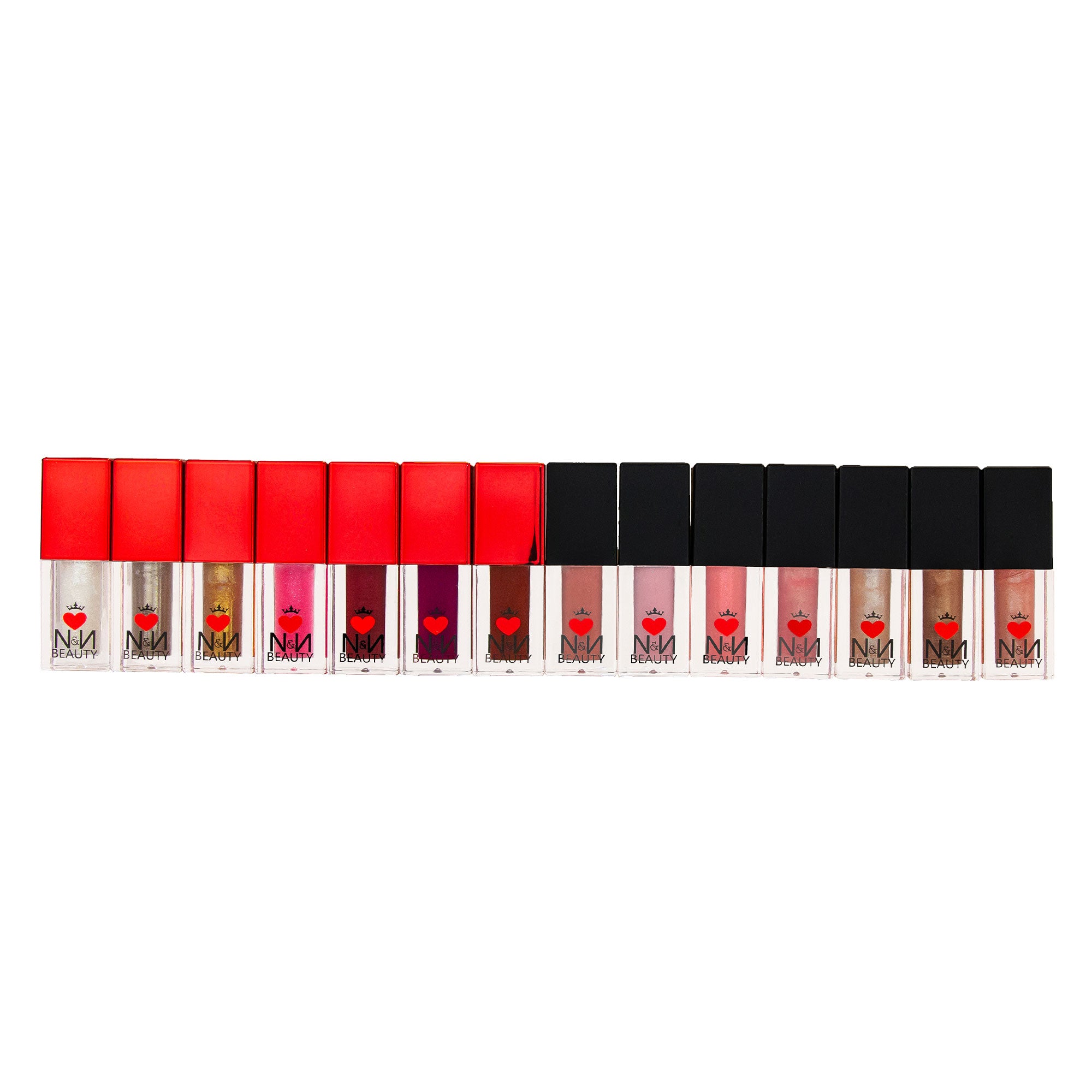 14pc - Mini Lip Gloss Full Collection – Naughty & Nice Beauty